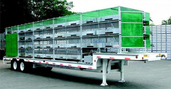 Rear Unloading Poult Transport Trailer - Bright Coop, Inc. - Chicken ...