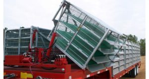 Side Unloading Poult Transport Trailer - Bright Coop, Inc. - Chicken Coops