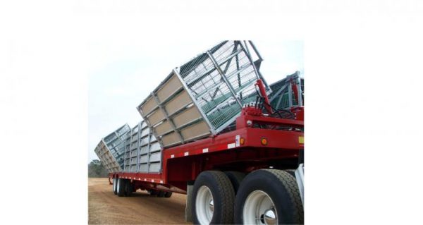 Side Unloading Poult Transport Trailer - Bright Coop, Inc. - Chicken Coops